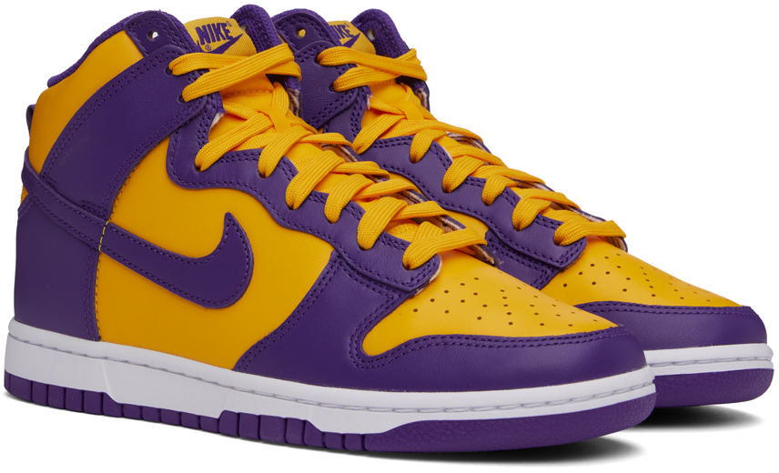 Nike Purple & Yellow Dunk Retro High Sneakers Nike
