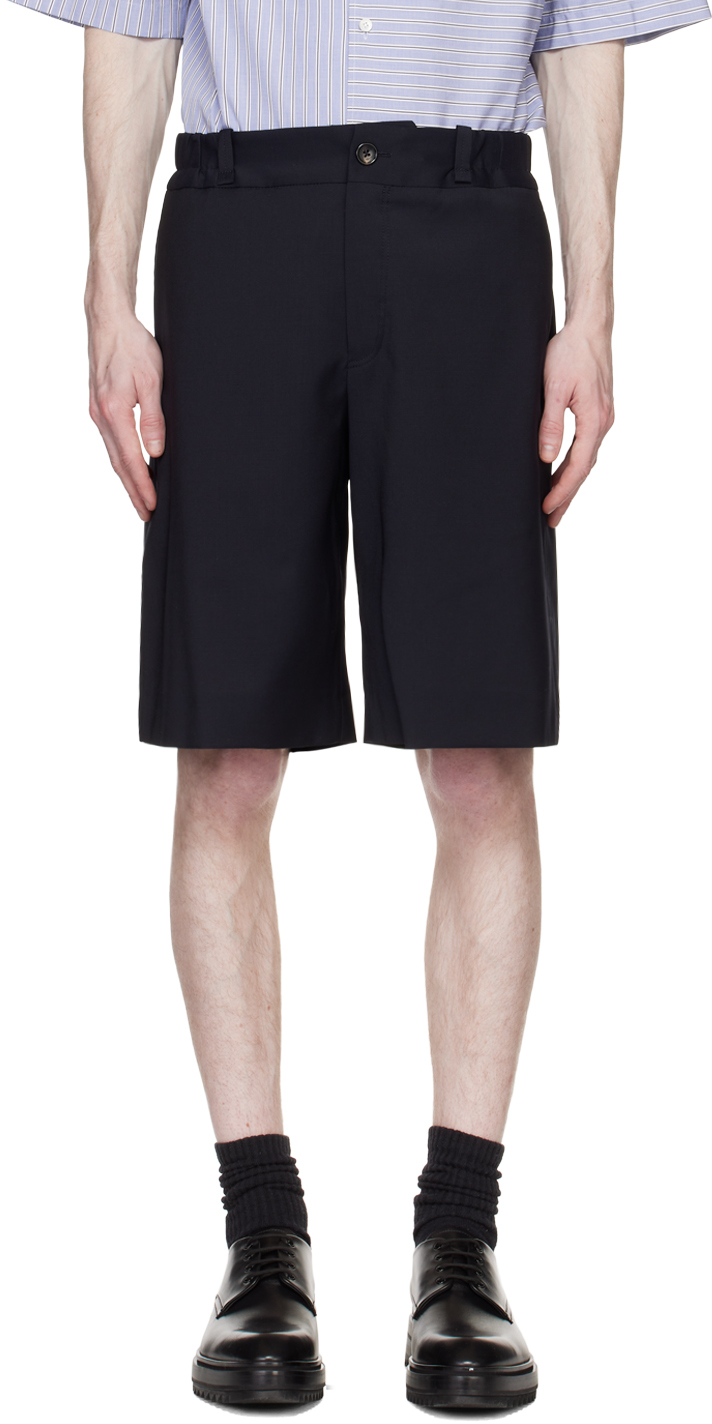 Lanvin Navy Tailored Shorts Lanvin