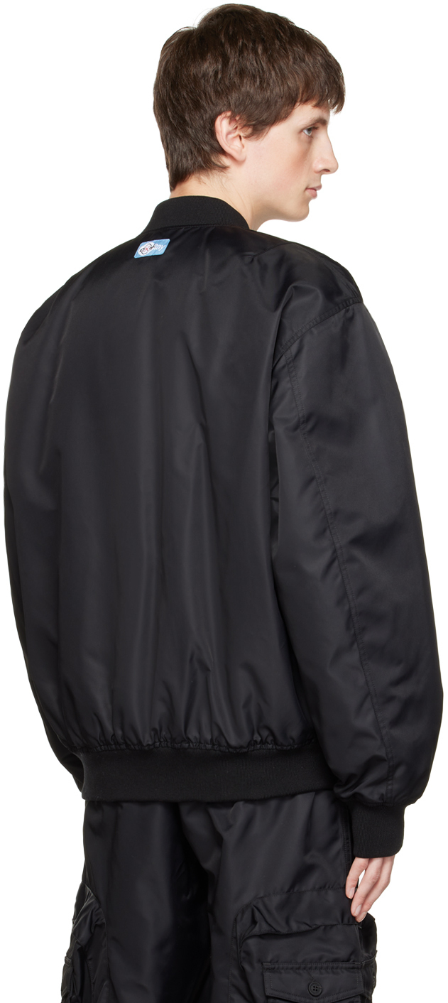 Heron Preston Black Padded Bomber Jacket Heron Preston