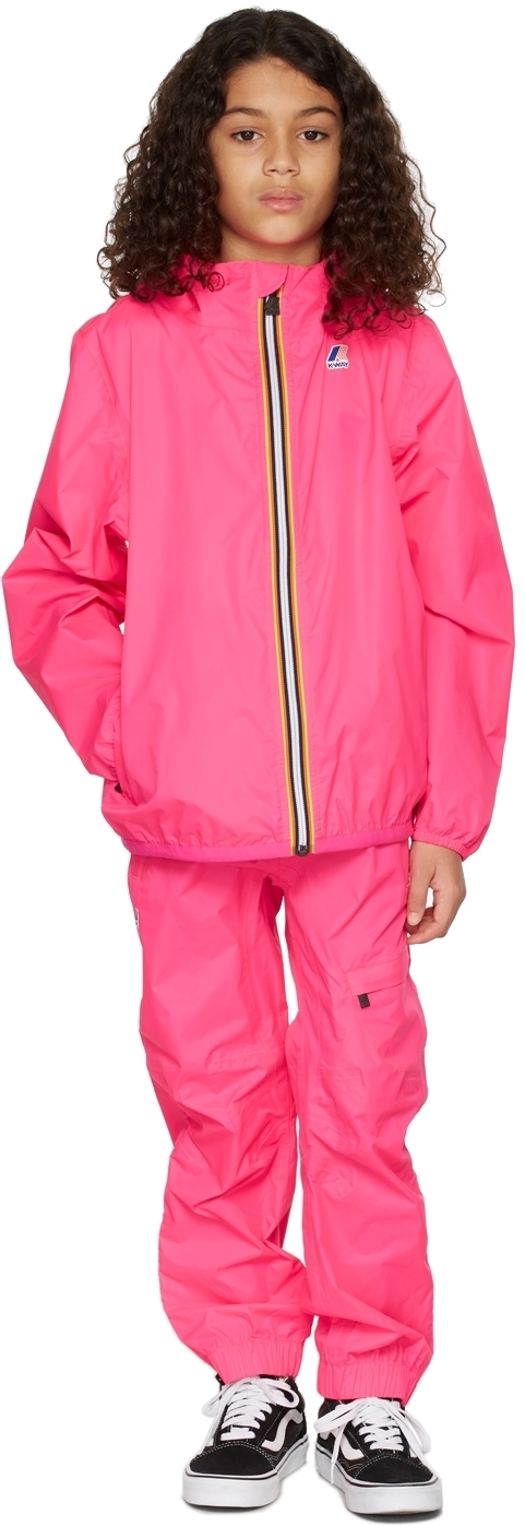 K-Way Kids Pink 'Le Vrai Claude' Jacket K-way