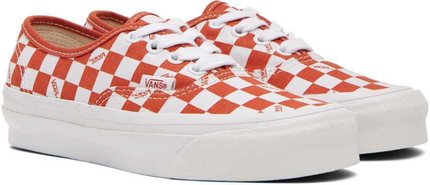 Vans Orange & White OG Authentic LX Sneakers Vans