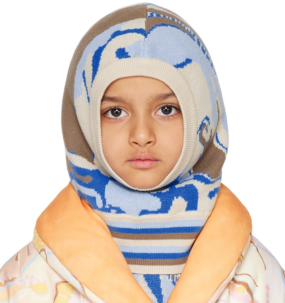 HELMSTEDT Kids Blue & Beige Alda Balaclava