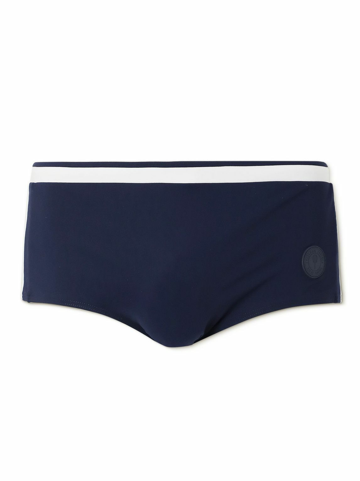 Frescobol Carioca - Sunga Logo-Appliquéd Striped Swim Briefs - Blue ...