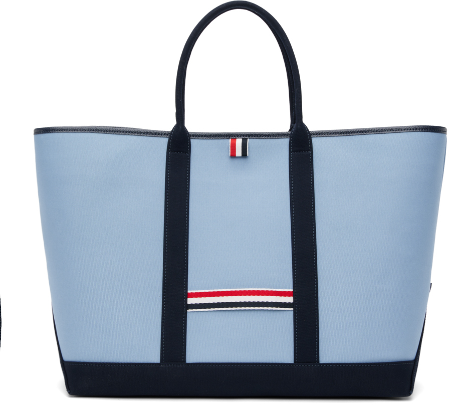 Thom Browne Blue Medium Tool Tote Thom Browne