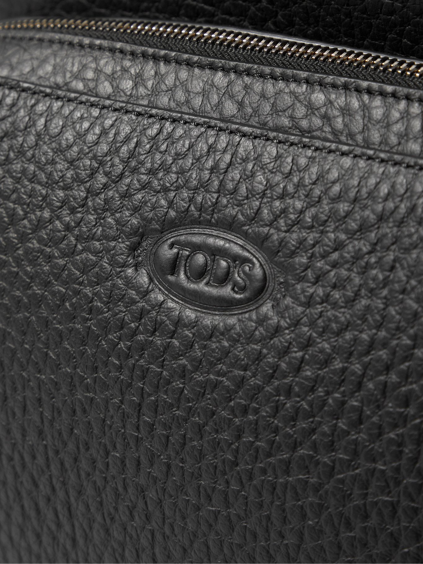 TOD'S - Full-Grain Leather Backpack - Black Tod's