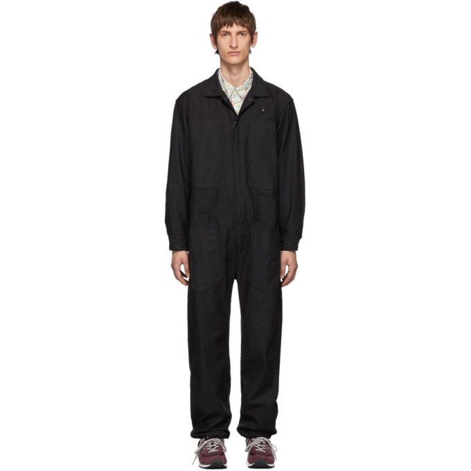 Engineered Garments Black Canvas Coverall Suit Engineered Garments