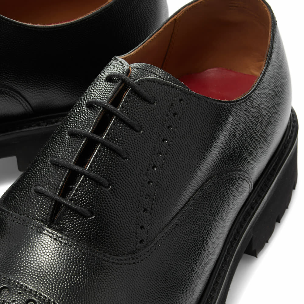 Grenson Men's Gendry Oxford Shoe in Black Pin Grain Grenson
