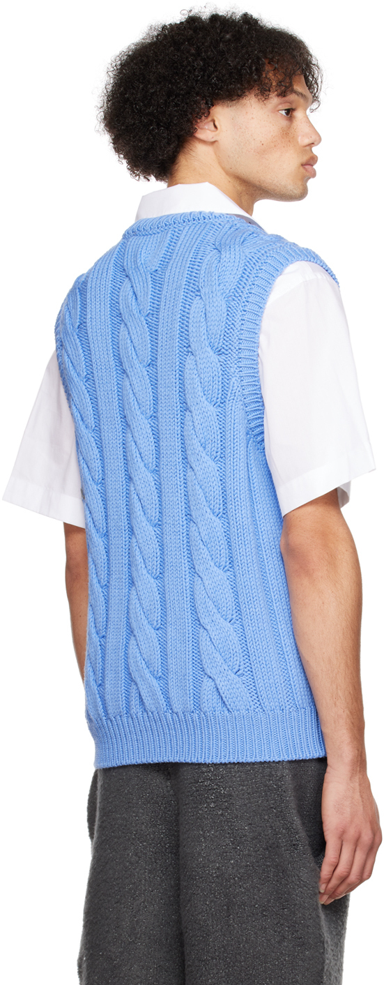 Marni Blue Embroidered Vest Marni
