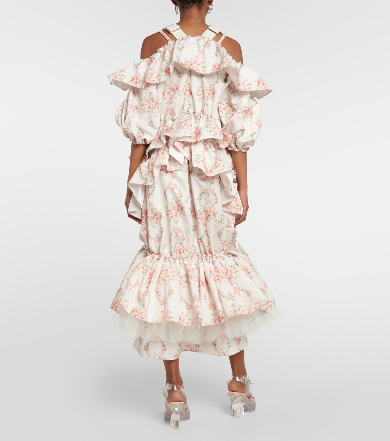 Simone Rocha - Adjustable floral midi dress Simone Rocha