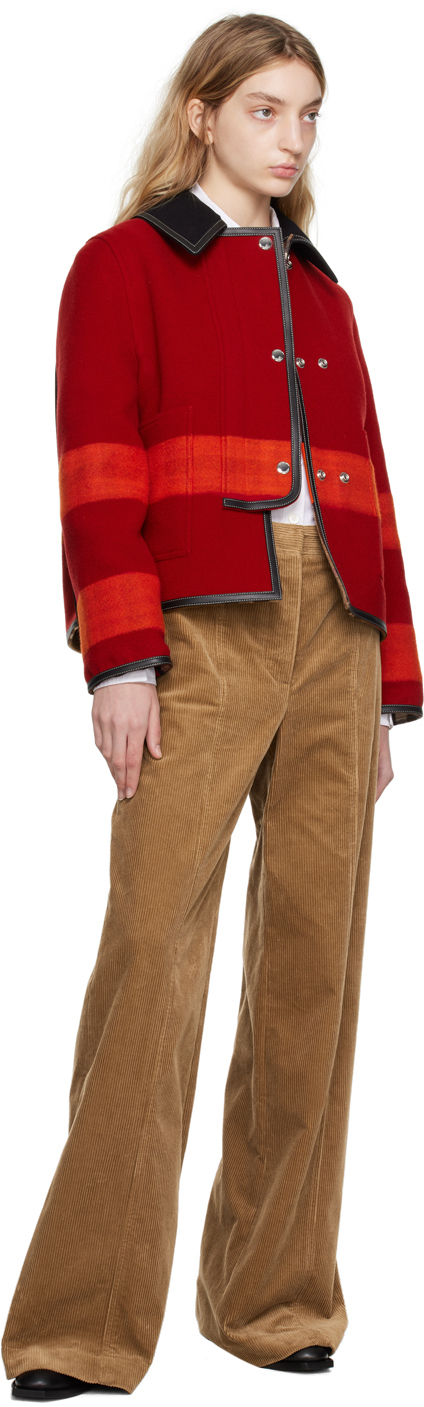 Burberry Red Striped Jacket Burberry