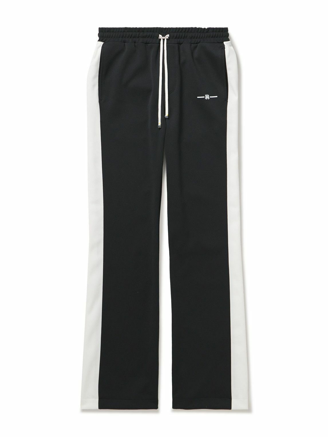 AMIRI - Always On Point Wide-Leg Stretch-Cotton Jersey Track Pants ...