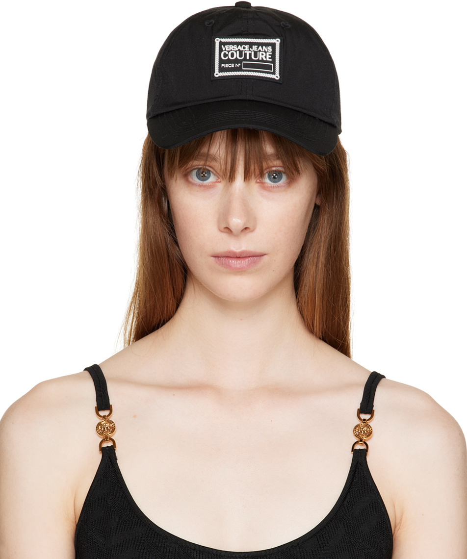 Versace Jeans Couture Black Cinch Strap Cap Versace