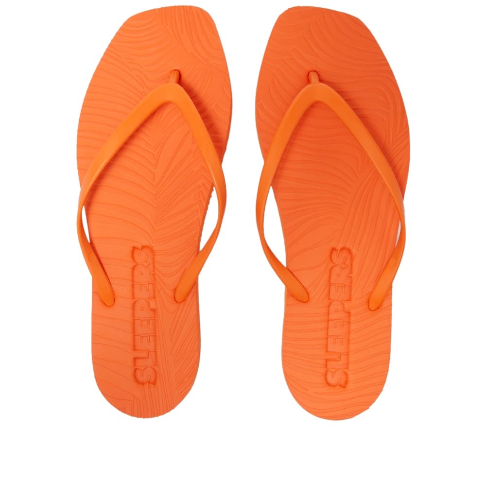 Sleepers Tapered Signature Flip Flop in Orange Sleepers