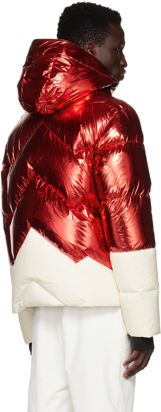 Perfect Moment Red & White Airview Down Jacket