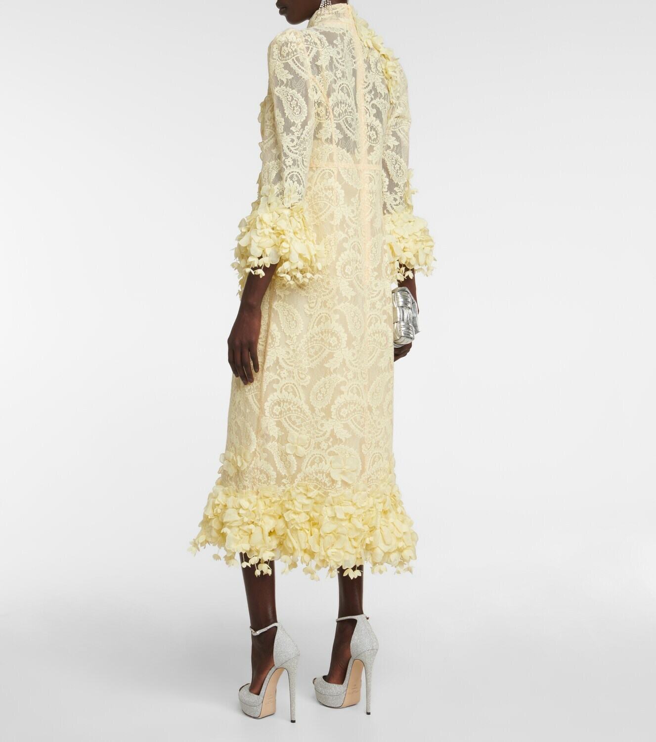 Zimmermann - High Tide appliqué lace midi dress Zimmermann