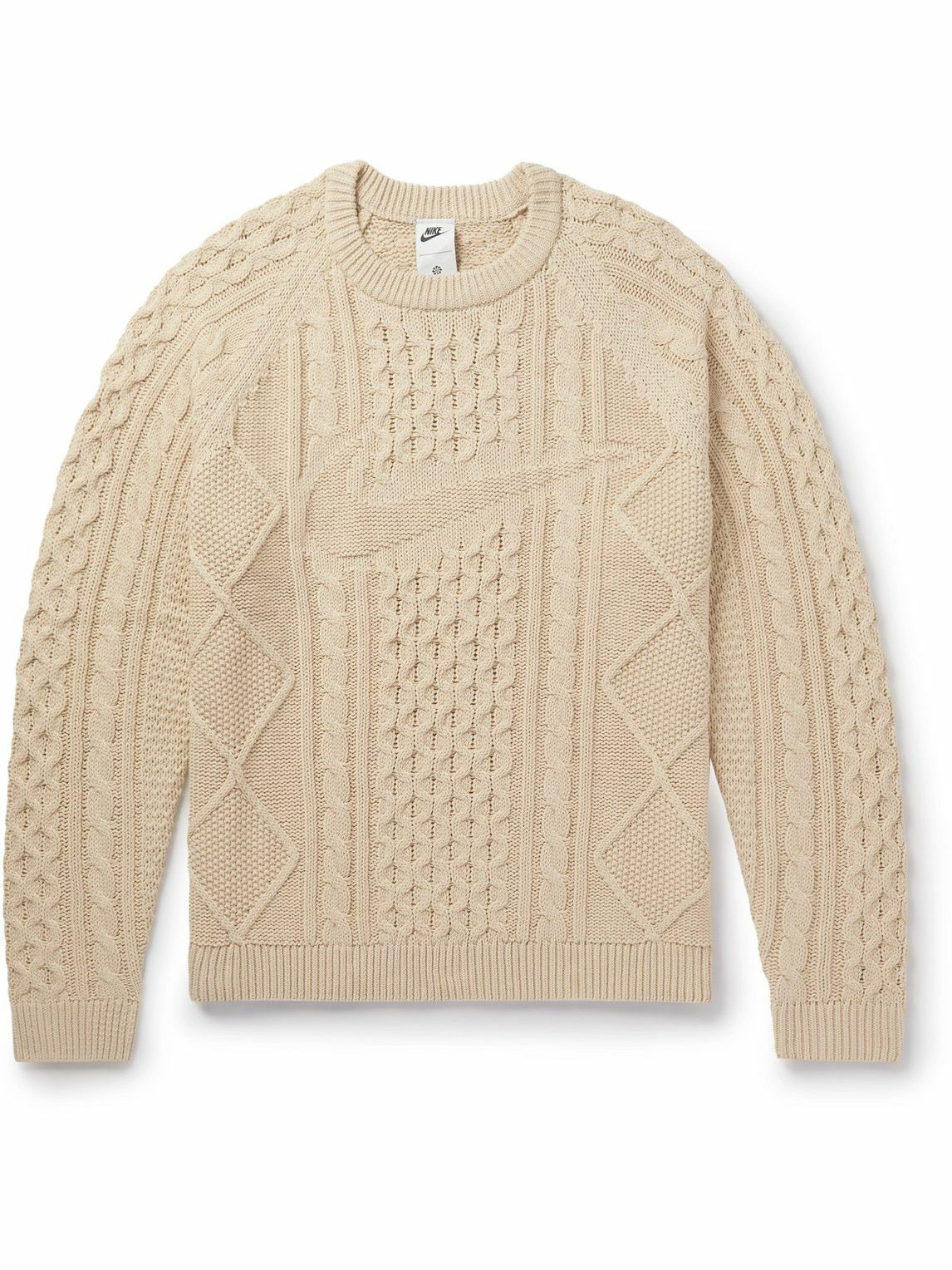 Nike - Cable-Knit Sweater - Neutrals Nike