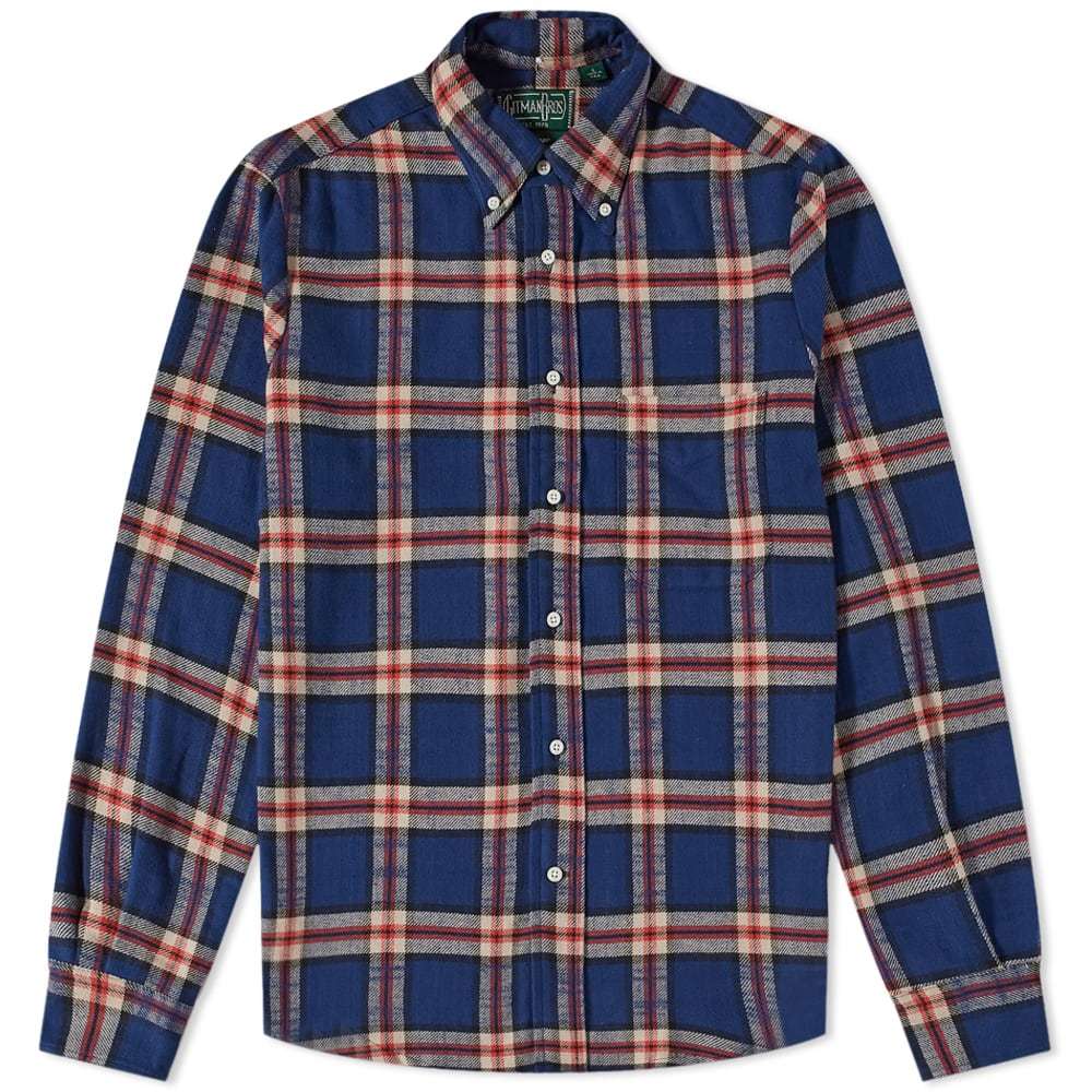 Gitman Vintage Button Down Tartan Flannel Shirt Gitman Vintage