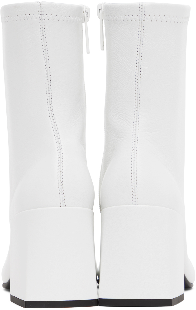 Courrèges White Vinyl Iconic AC Boots Courreges