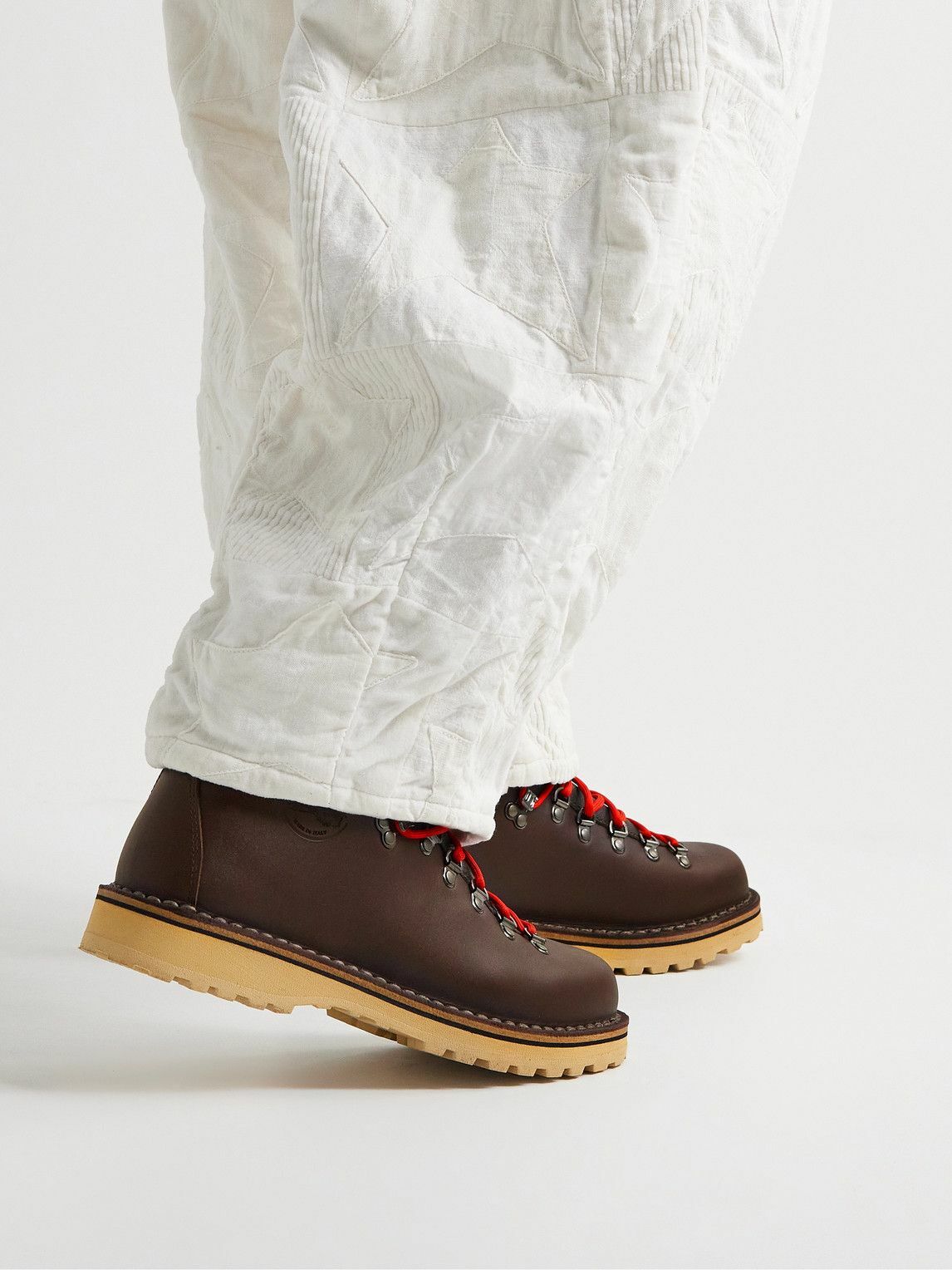 Diemme - Roccia Vet Logo-Debossed Leather Hiking Boots - Brown Diemme