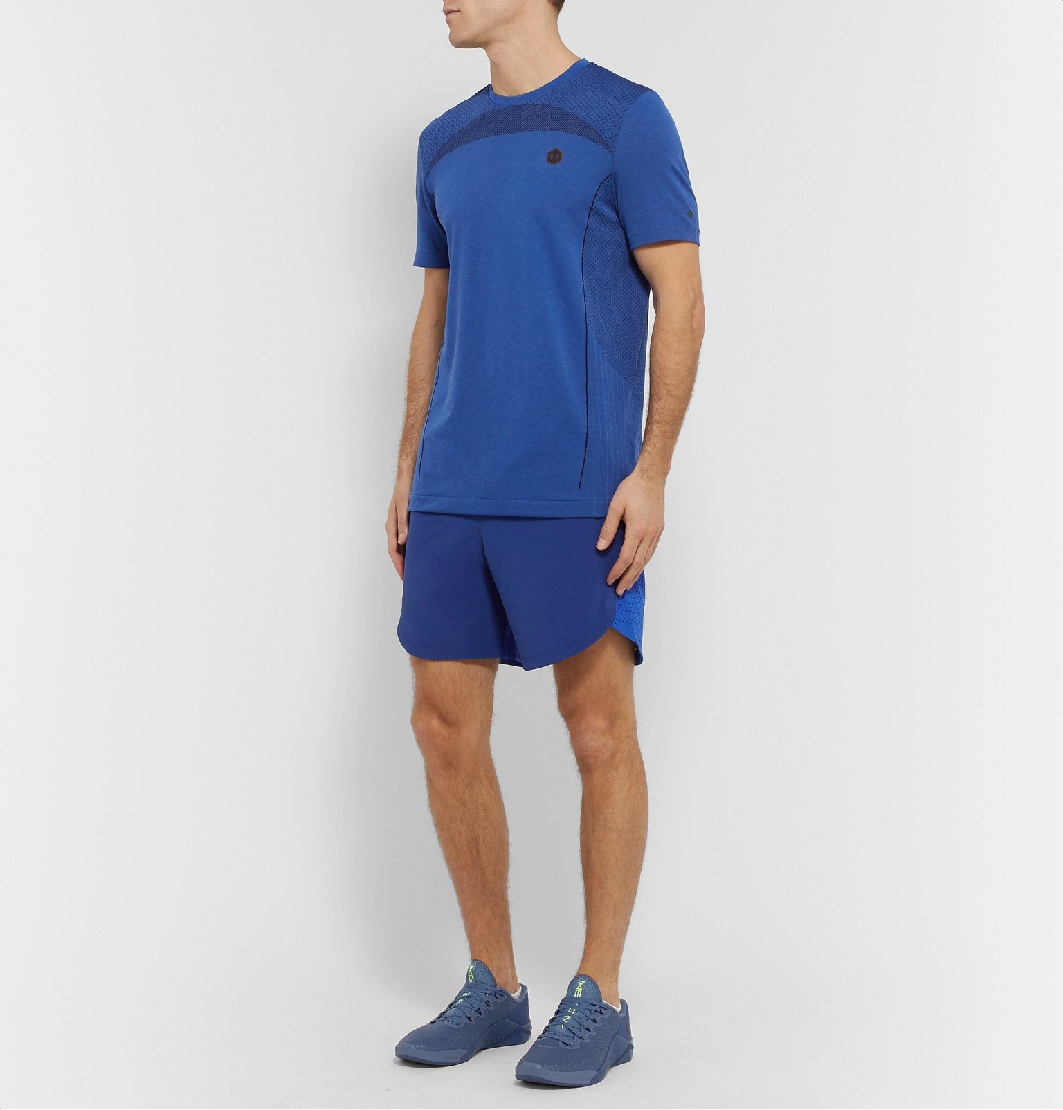 Under Armour - UA Rush Mesh-Panelled Celliant Stretch-Jersey T-Shirt ...
