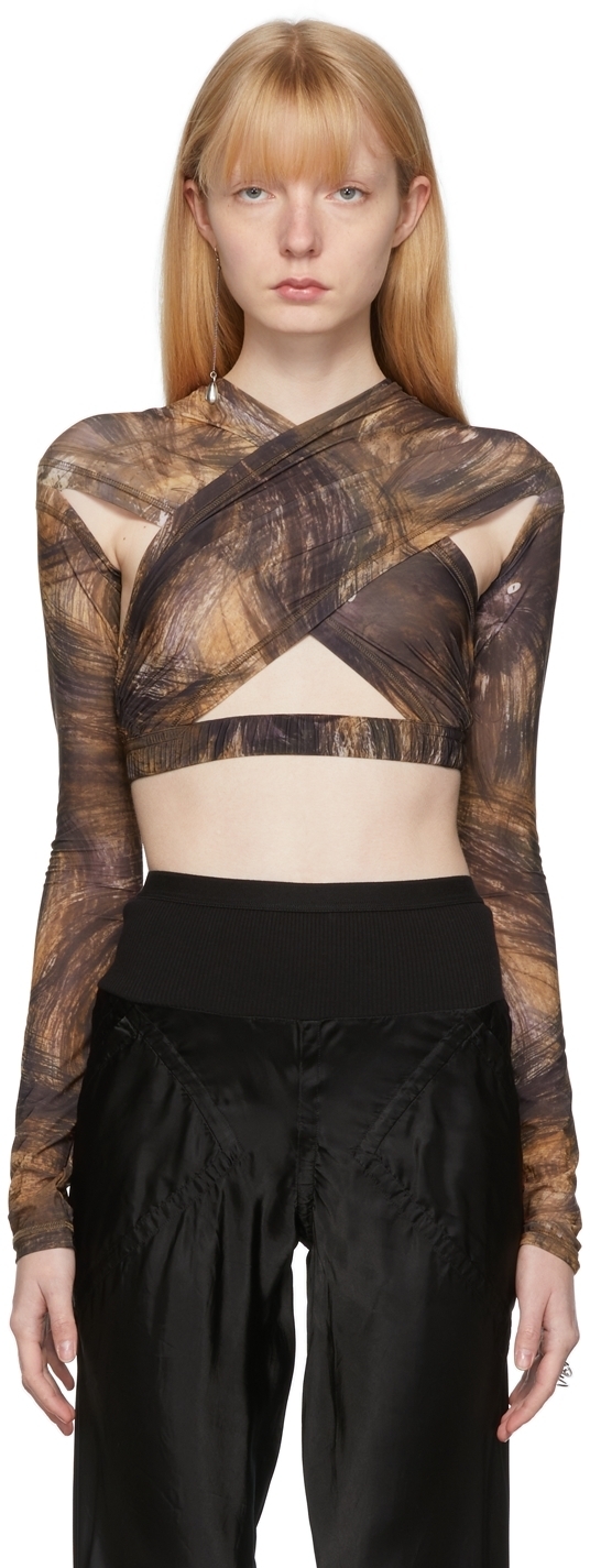 Charlotte Knowles Brown Anti Cross Over Top Charlotte Knowles