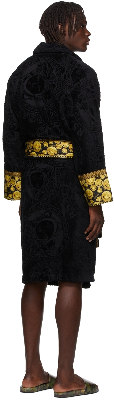 Versace Black Medusa Amplified Robe Versace