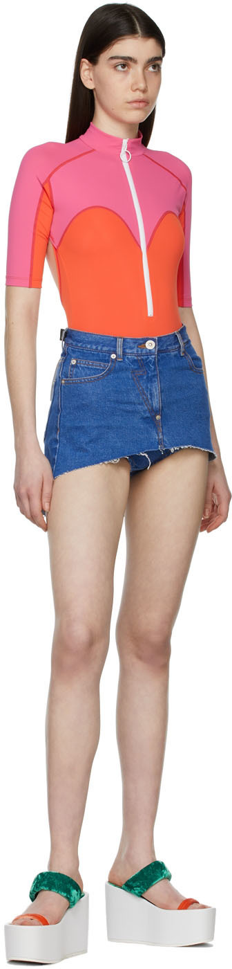 Pushbutton Blue Denim Shorts Pushbutton