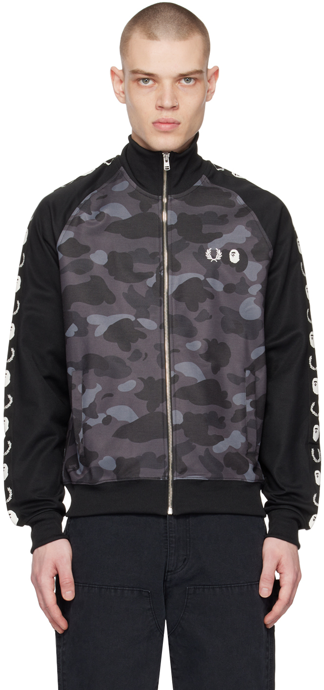 BAPE Black Fred Perry Edition Track Jacket A Bathing Ape
