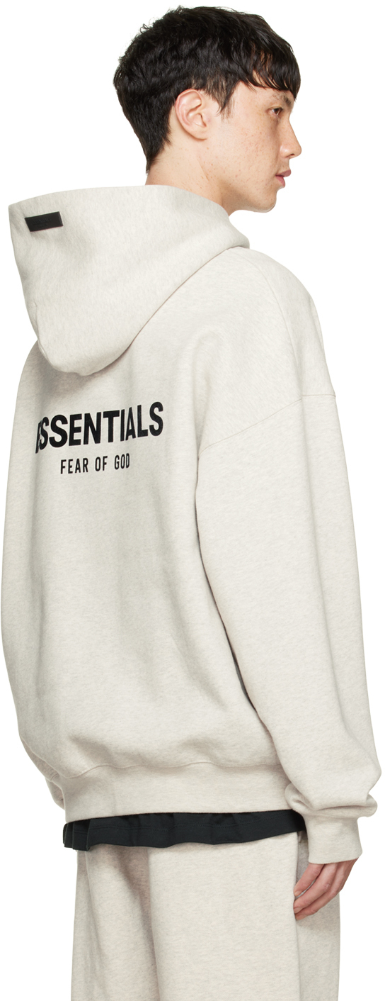 Essentials Off-White Flocked Hoodie Essentials
