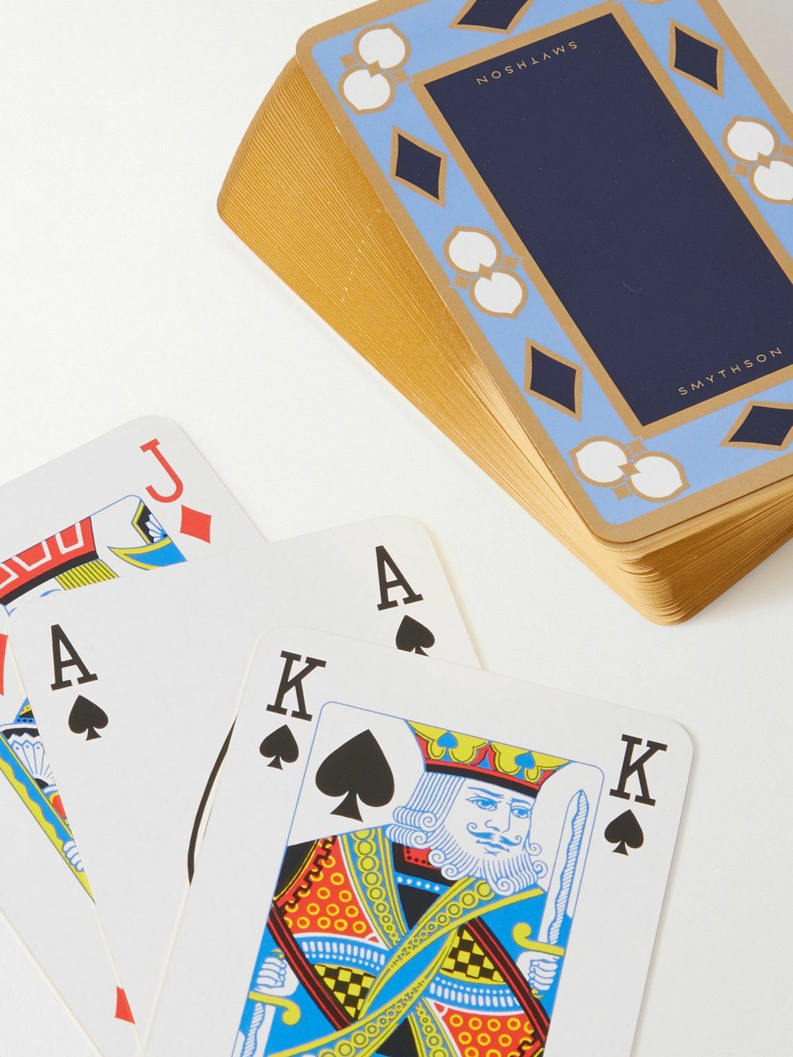 Smythson - Panama Cross-Grain Leather Double Playing Cards Case Set ...