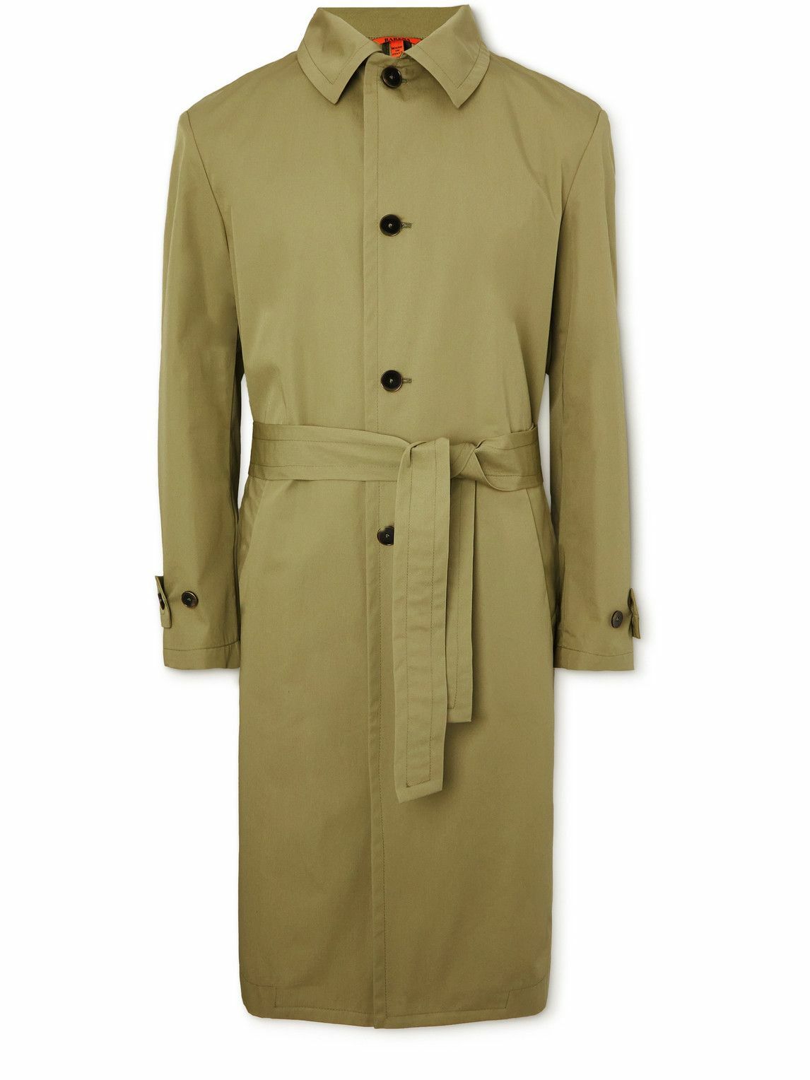Barena - Paramar Belted Cotton-Twill Trench Coat - Green Barena