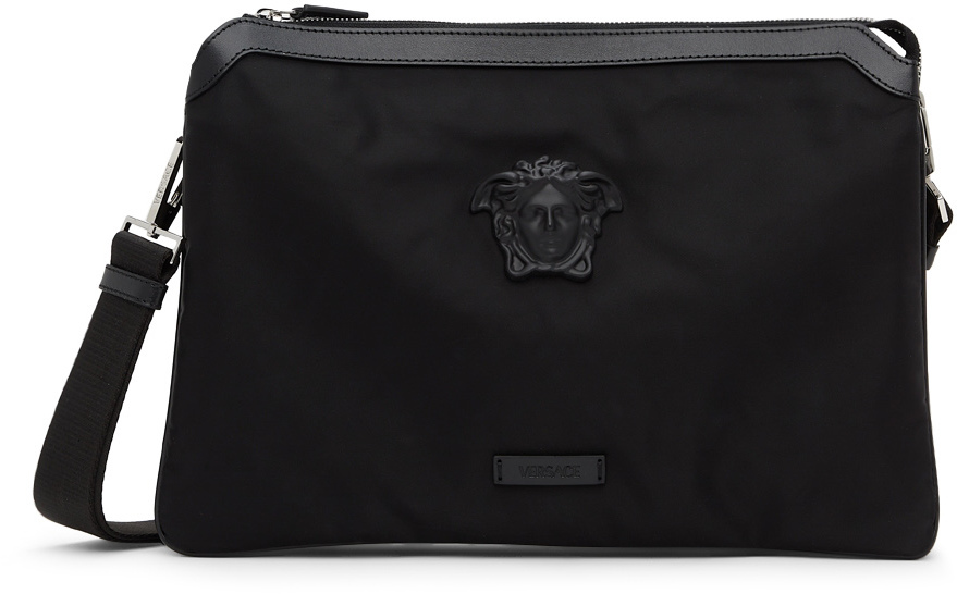 Versace Black Medusa Messenger Bag Versace