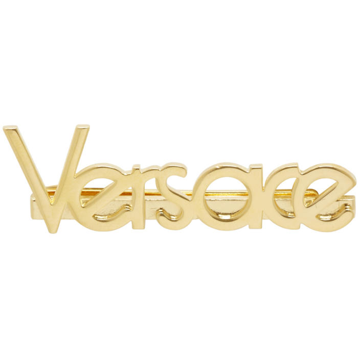 Versace Gold Logo Pin Versace