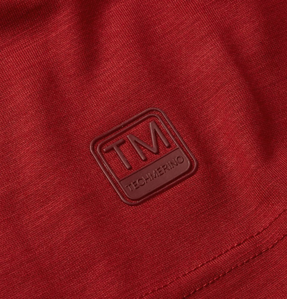 Z Zegna - TECHMERINO Wool T-Shirt - Red Z Zegna