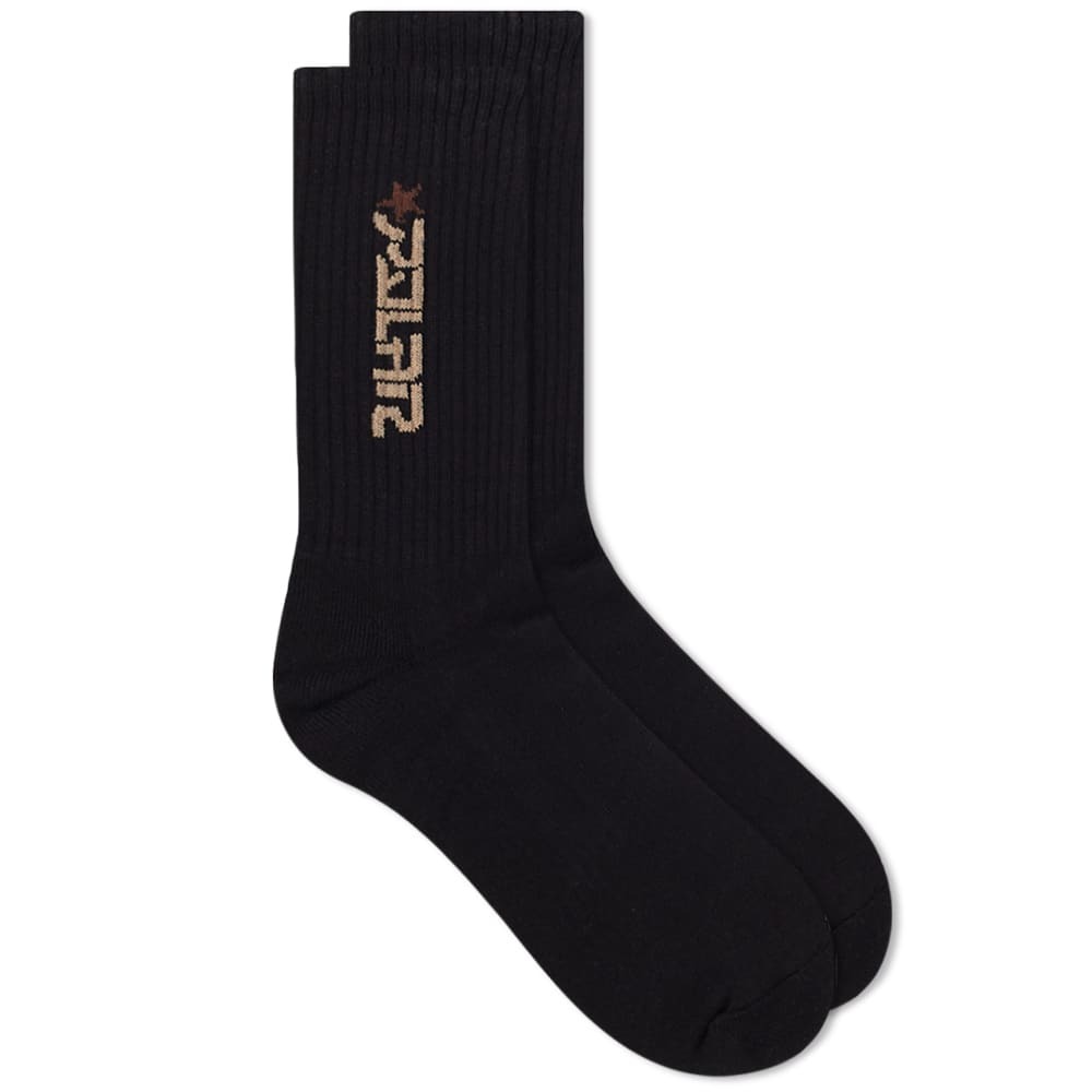 Polar Skate Co. Men's Star Sock in Black/Brown Polar Skate Co.