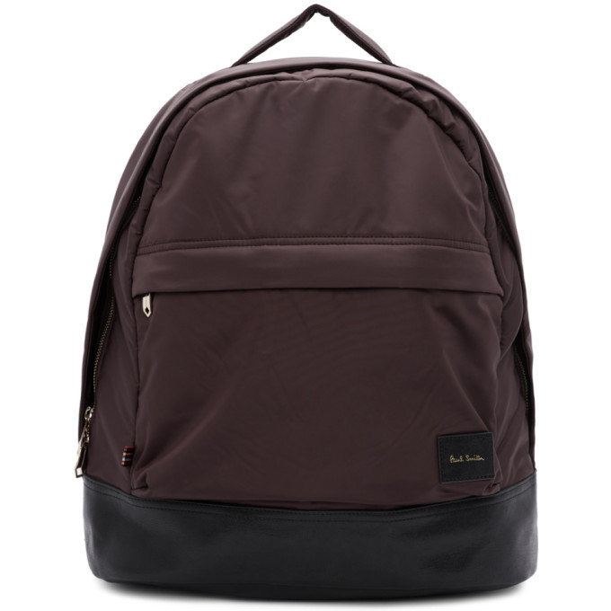 Paul Smith Burgundy Canvas Backpack Paul Smith