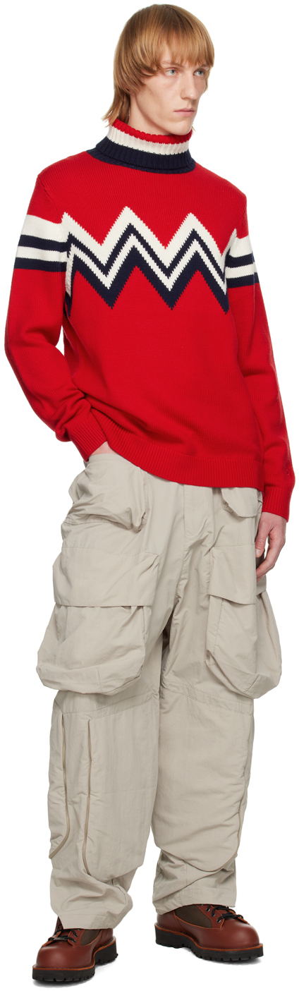 Perfect Moment Red Alpine Sweater