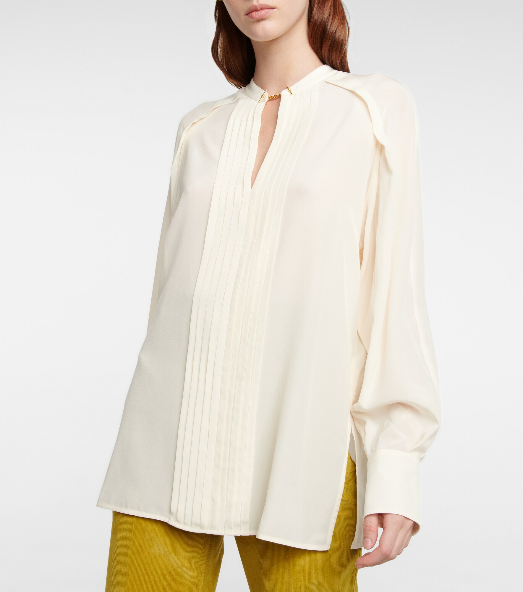 Victoria Beckham - Pleated silk blouse Victoria Beckham