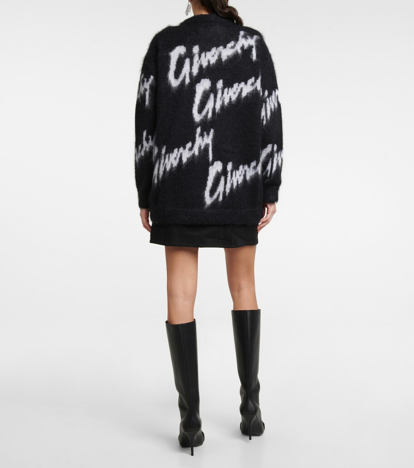 Givenchy - Logo intarsia mohair-blend sweater Givenchy