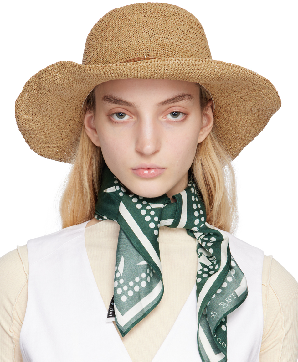 rag & bone Tan Rollable Cruise Beach Hat Rag and Bone