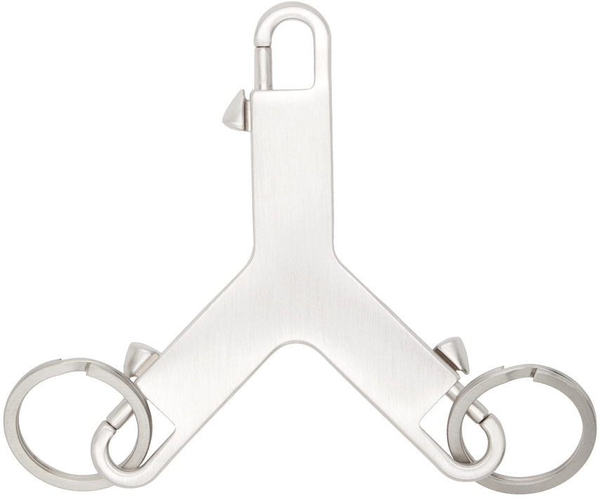 Rick Owens Silver Cerberus Keychain Rick Owens