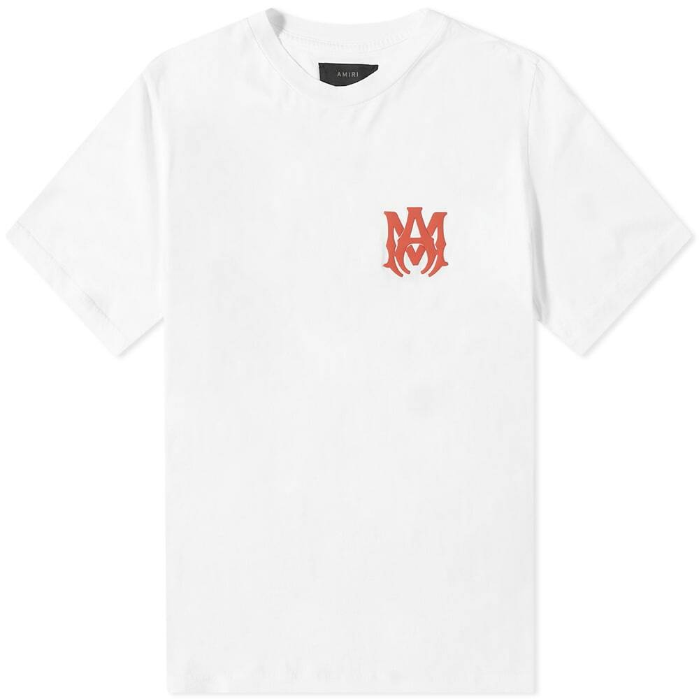 AMIRI Ma Logo T-Shirt in White/Red Amiri