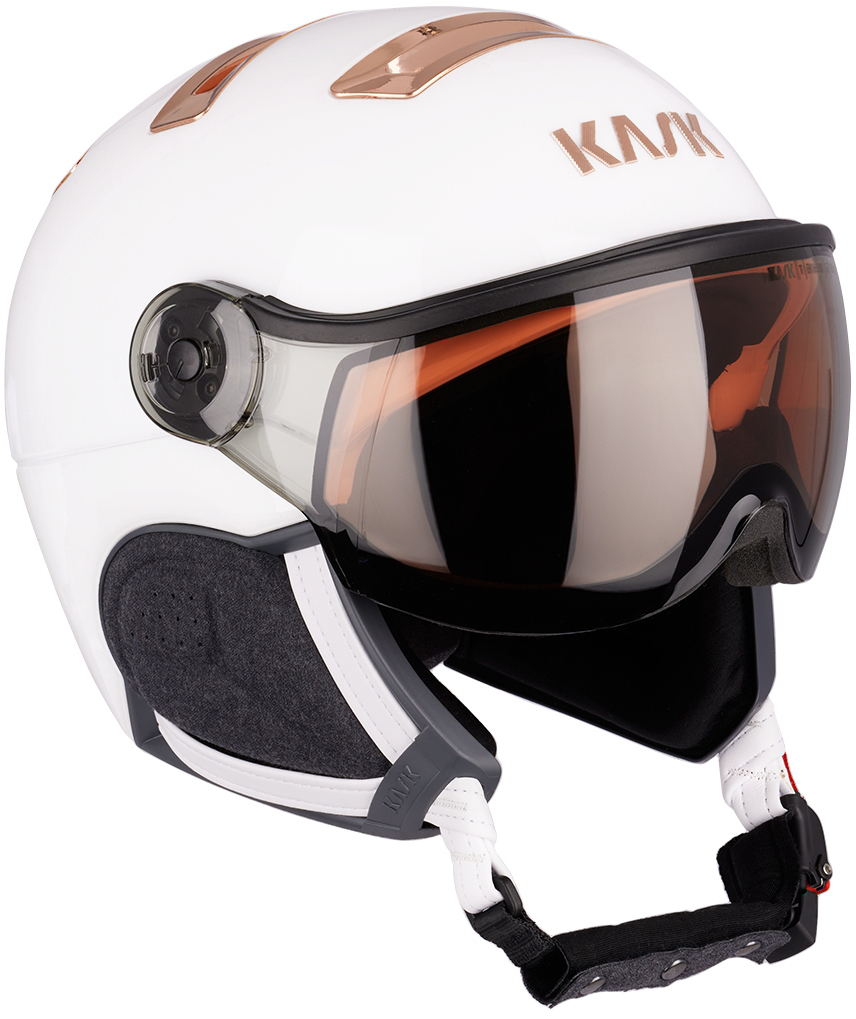 KASK White Chrome Visor Snow Helmet KASK