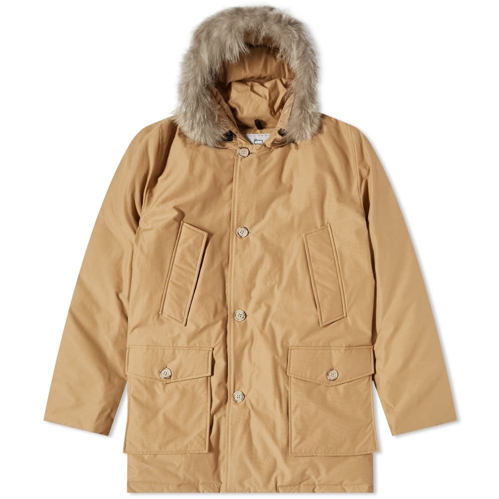 Woolrich Men's Artic Parka Jacket DF in Gold Khaki Woolrich