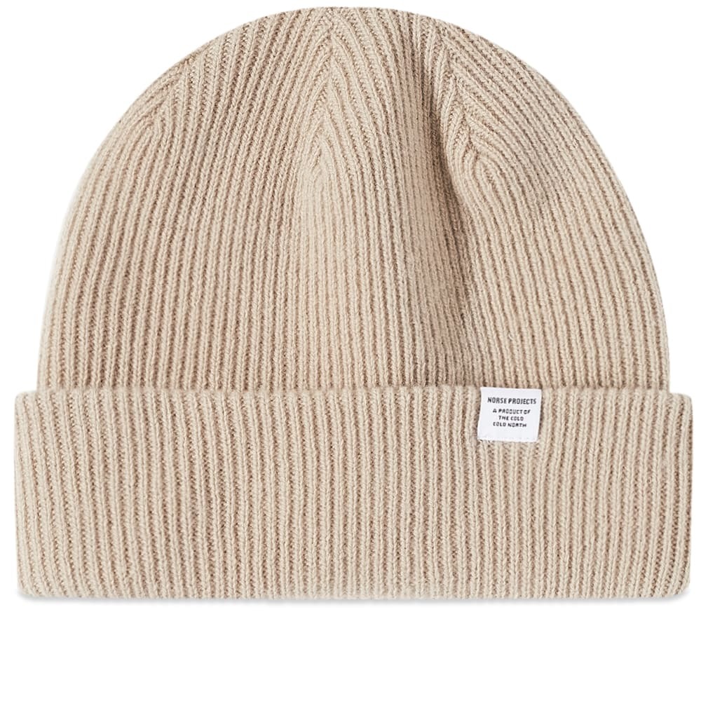 Norse Projects Men's Beanie in Utility Khaki Norse Projects