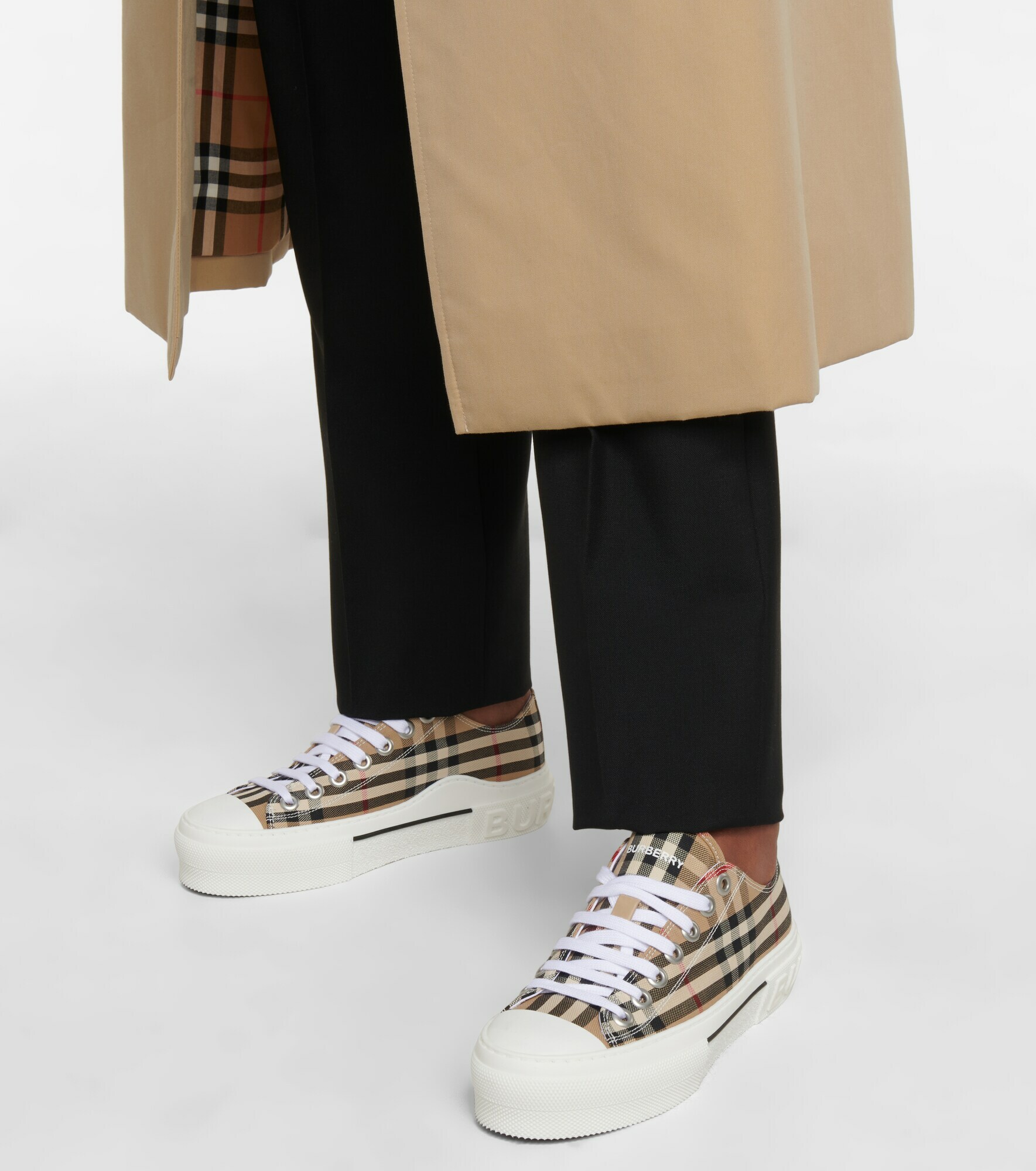 Burberry - Vintage Check canvas sneakers Burberry