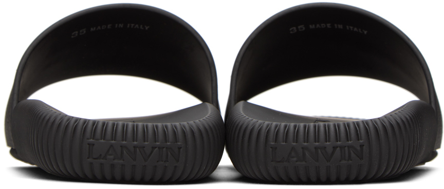 Lanvin Black Arpege Slides Lanvin