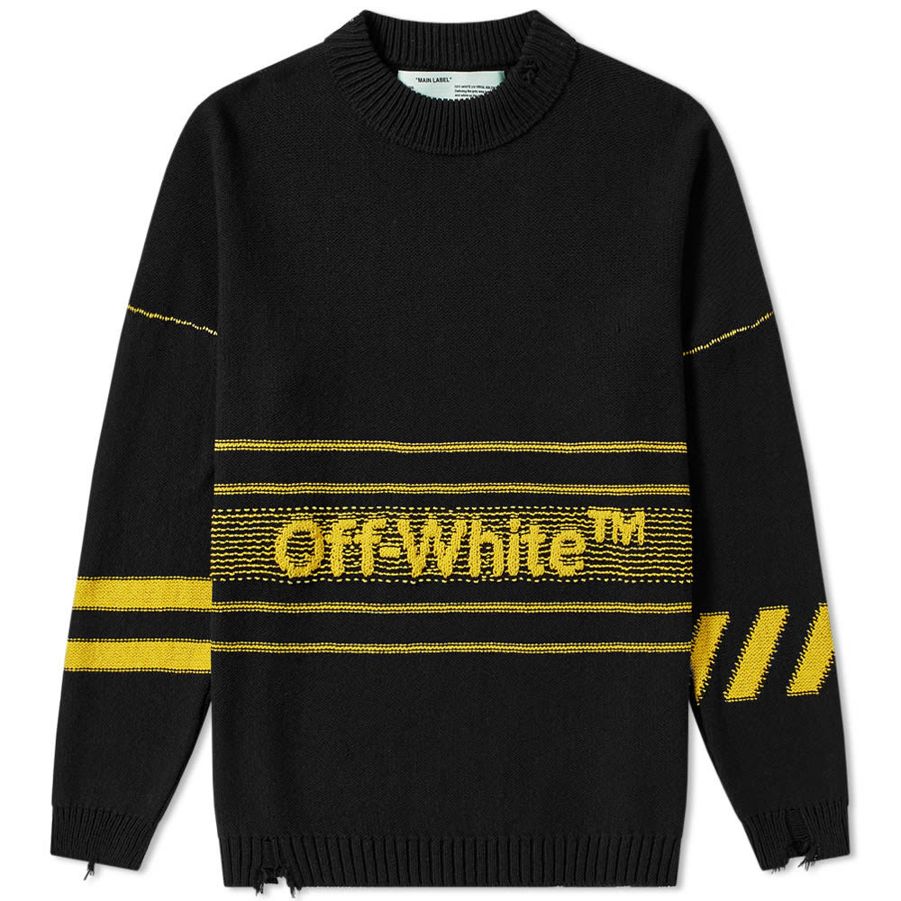 Off-White Cotton TM Crew Knit Off-White