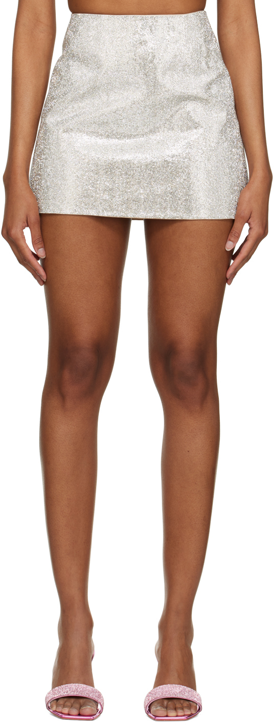 NUÉ Silver Camille Miniskirt Nué Studio
