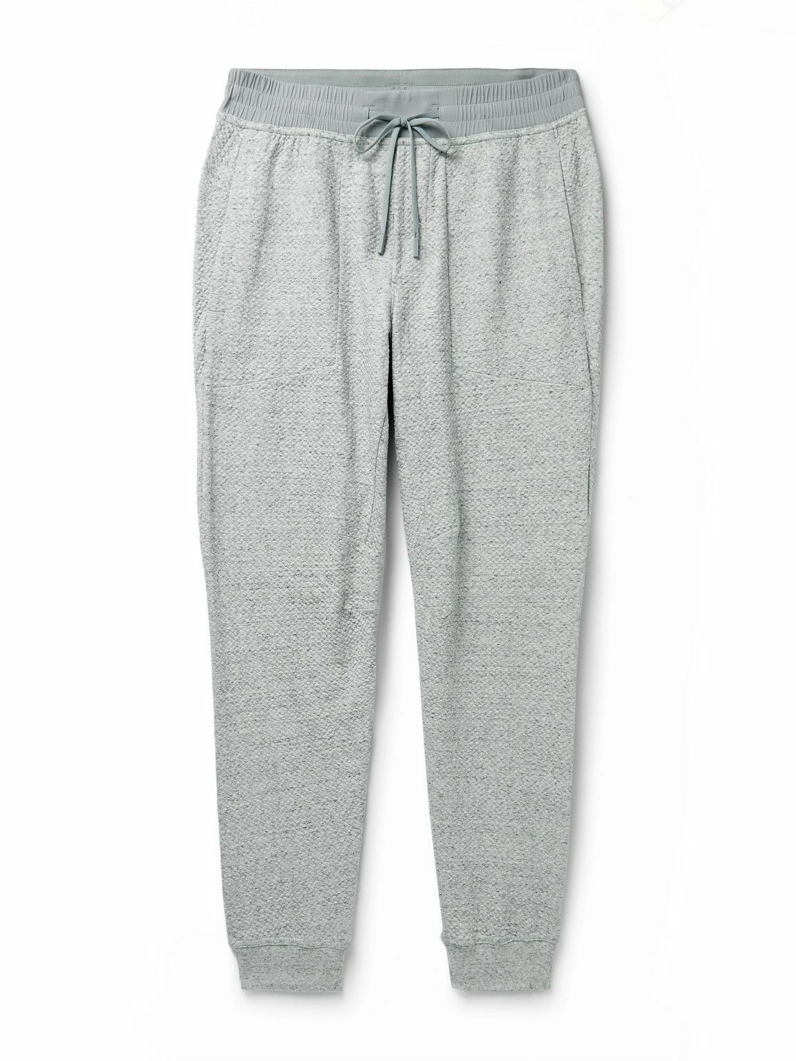 Lululemon - At Ease Tapered Textured Cotton-Blend Sweatpants - Gray ...